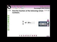Number & Operations: Percentages with Fractions - Practice the Skill 3 ...