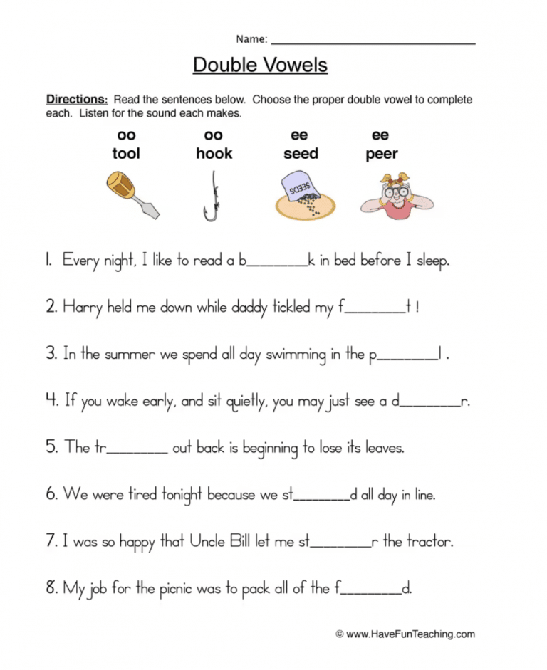 19 Go-To First Grade Phonics Worksheets - The Teach Simple Blog