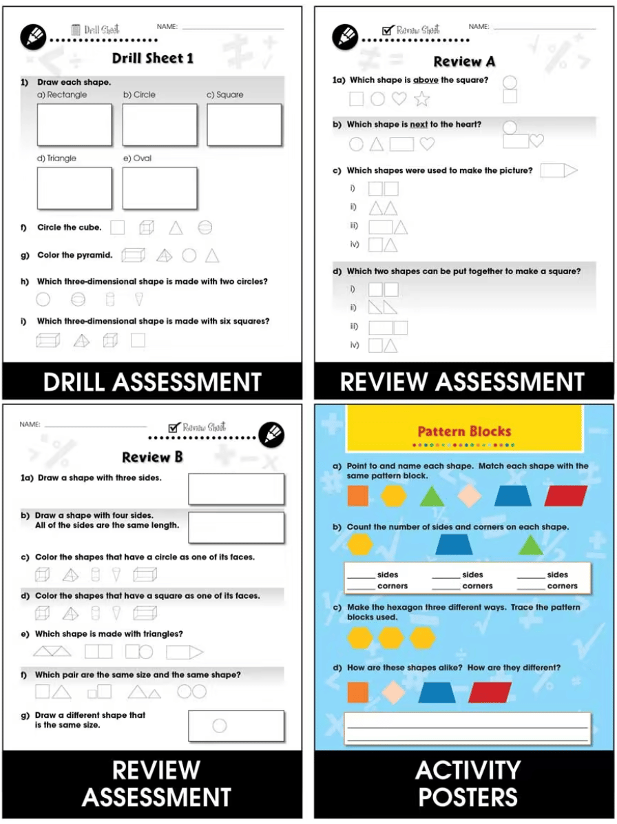 21+ First Grade Shapes Worksheets To Teach Geometry - The Teach Simple Blog