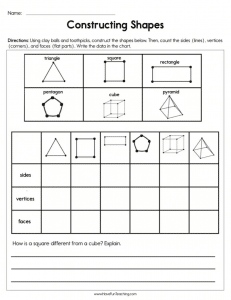 21+ First Grade Shapes Worksheets To Teach Geometry - The Teach Simple Blog