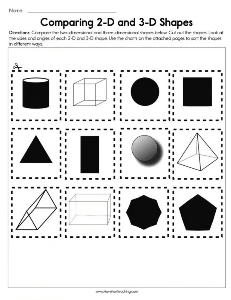 21+ First Grade Shapes Worksheets To Teach Geometry - The Teach Simple Blog