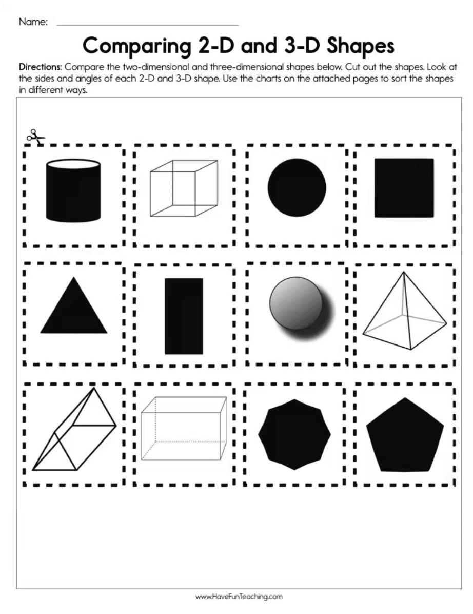 21+ First Grade Shapes Worksheets To Teach Geometry - The Teach Simple Blog