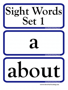 19+ Effective 1st Grade Flash Card Sets - The Teach Simple Blog