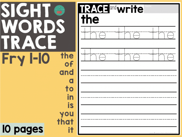Ultimate Guide to First Grade Sight Words: Dolch, Fry & More - The ...