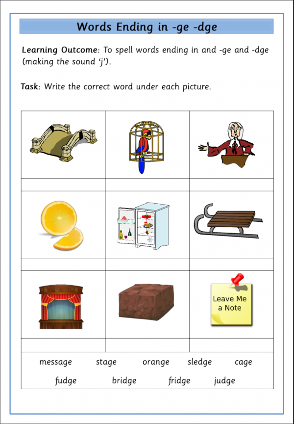 50+ First Grade Spelling Words + With Matching Worksheets - The Teach ...