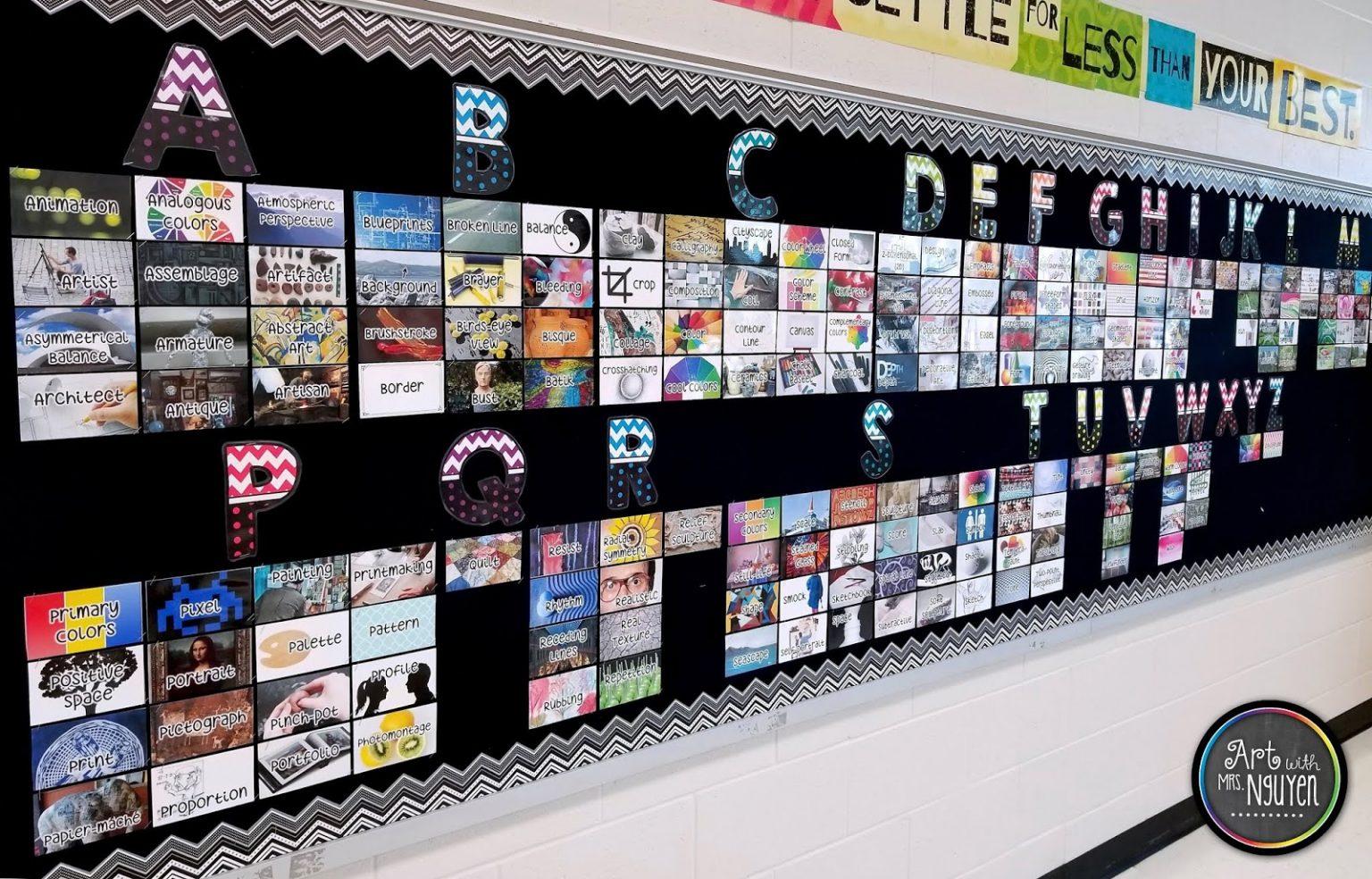 17 Colourfully Awesome Art Bulletin Boards - The Teach Simple Blog