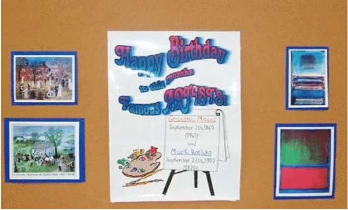 17 Colourfully Awesome Art Bulletin Boards - The Teach Simple Blog