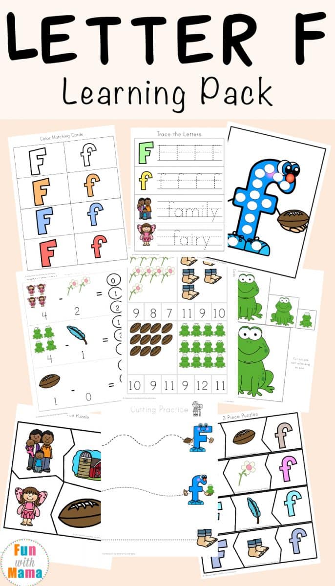 Fun with the Letter F! A Collection of the 9 Best Letter F Worksheets ...