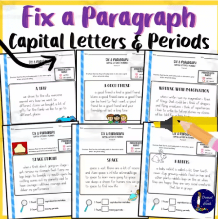 9 Best Capitalization Worksheets for Early Writing Skills - The Teach ...