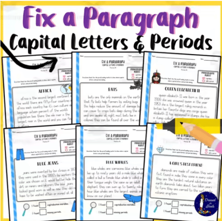 9 Best Capitalization Worksheets for Early Writing Skills - The Teach ...