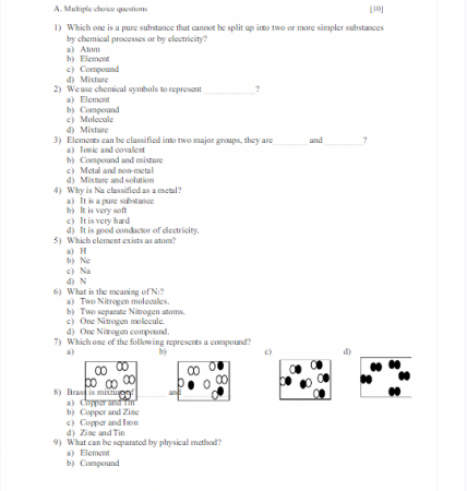 12 Best Elements Compounds And Mixtures Worksheet - The Teach Simple Blog