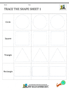 9 Best Shape Tracing Worksheets: Fun & Engaging Shape Activities for ...