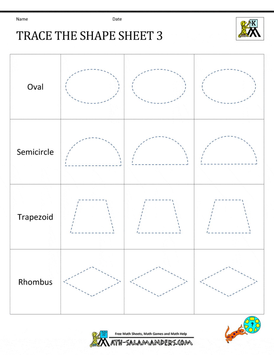 9 Best Shape Tracing Worksheets: Fun & Engaging Shape Activities for ...