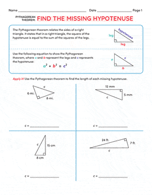 The Best Pythagorean Theorem Worksheets to Help Your Students Excel ...