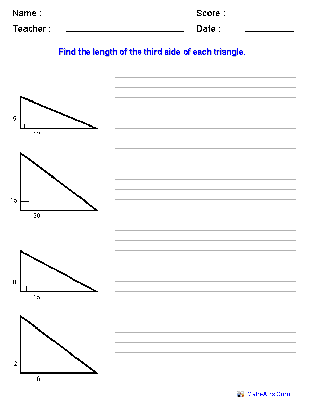 The Best Pythagorean Theorem Worksheets to Help Your Students Excel ...