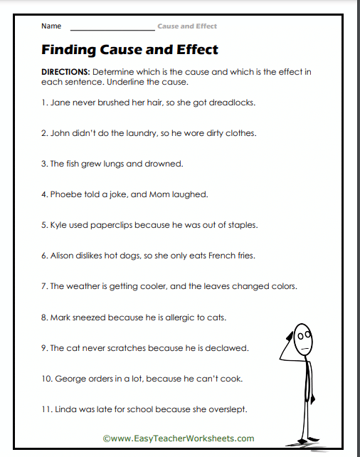 What Happened & What Happens Next: 9 Best Cause and Effect Worksheets ...