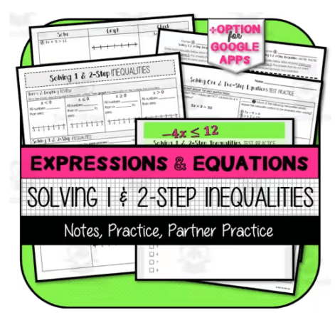 The Best Teacher-Approved Solving Inequalities Worksheets - The Teach ...