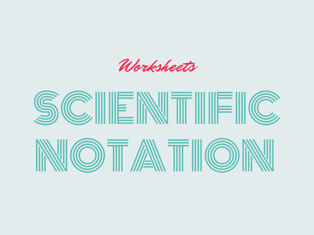 Simplify Math with These Best 10 Scientific Notation Worksheets - The ...