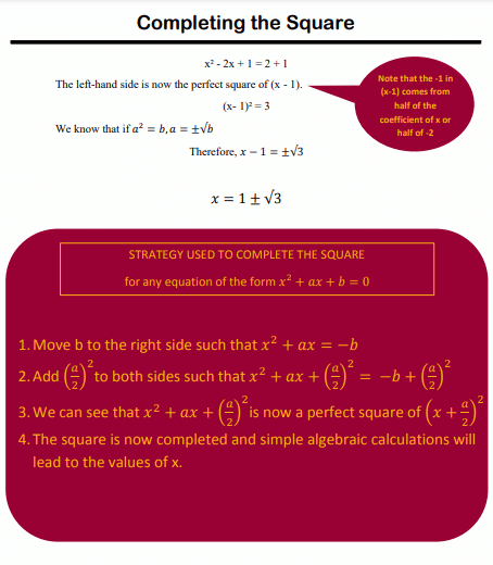 Math Confidence: The Best 8 Completing The Square Worksheets - The ...