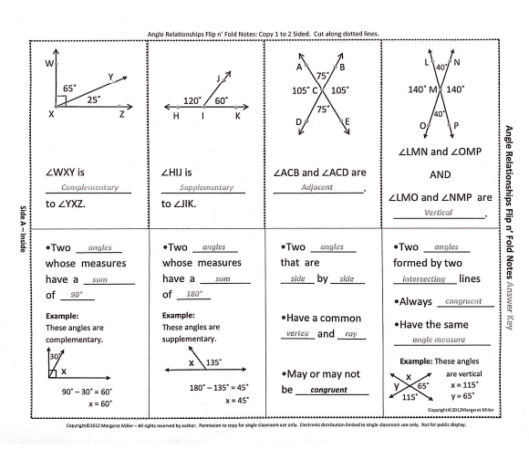 Creating A Strong Foundation: The Best Complementary and Supplementary Angles Worksheets for ...