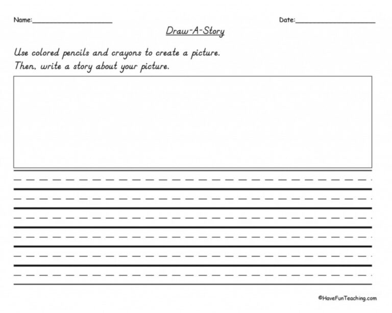23 1st Grade Writing Worksheets To Practice New Skills - The Teach ...