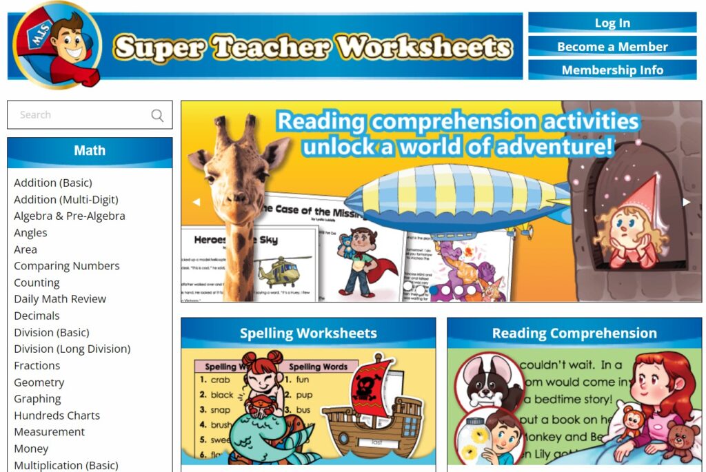 Super Teacher Worksheets—An Unbiased Review