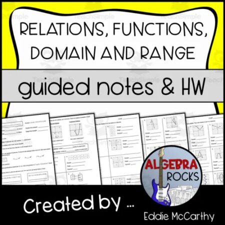 9 Best Worksheets For Identifying The Domain And Range Of Functions ...