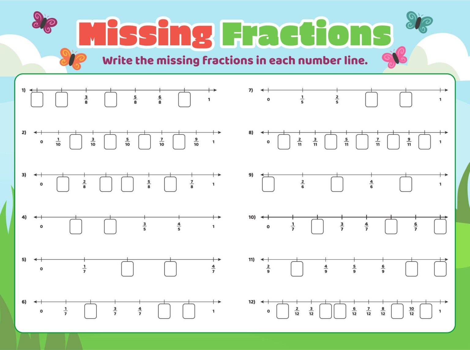 Hand-Picked Fractions On A Number Line Worksheets To Enhance Learning ...