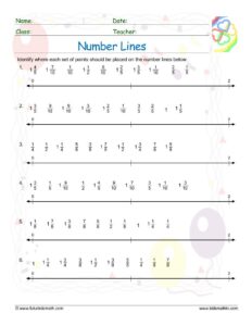 Hand-Picked Fractions On A Number Line Worksheets To Enhance Learning ...