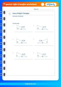 Our Favorite Special Right Triangles Worksheet - The Teach Simple Blog
