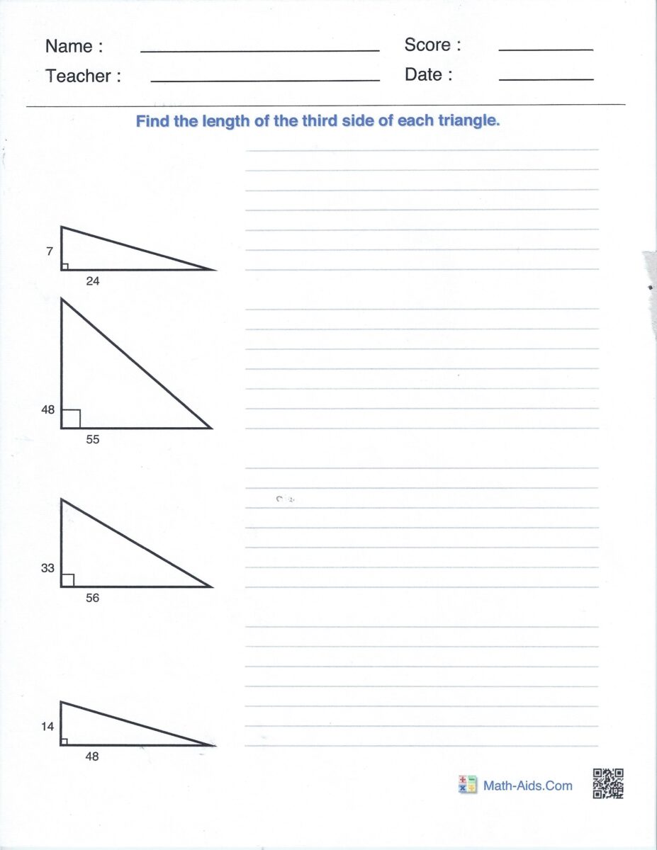 The Best Pythagorean Theorem Worksheets To Help Your Students Excel ...