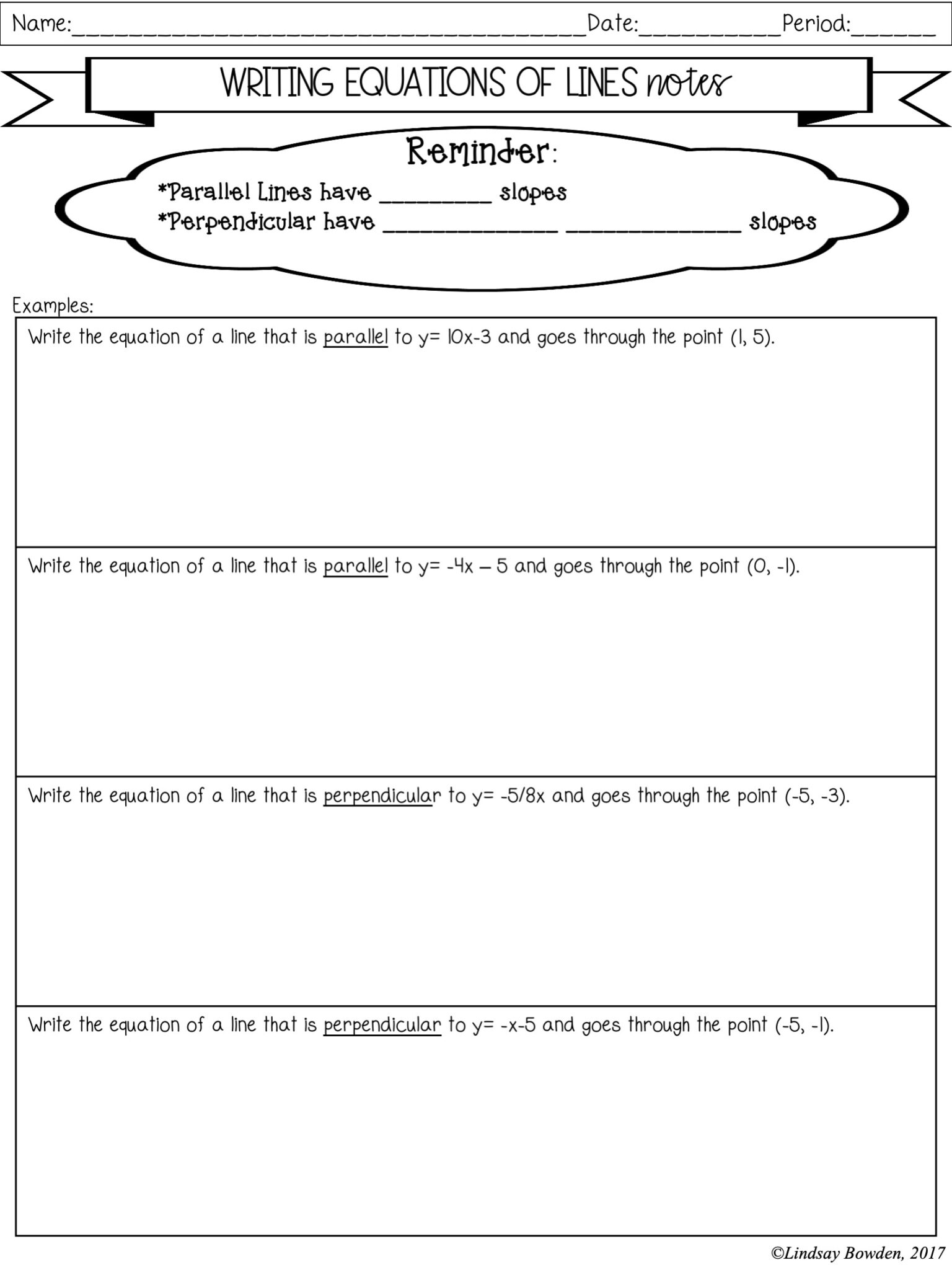 9 Comprehensive Parallel And Perpendicular Lines Worksheets - The Teach ...
